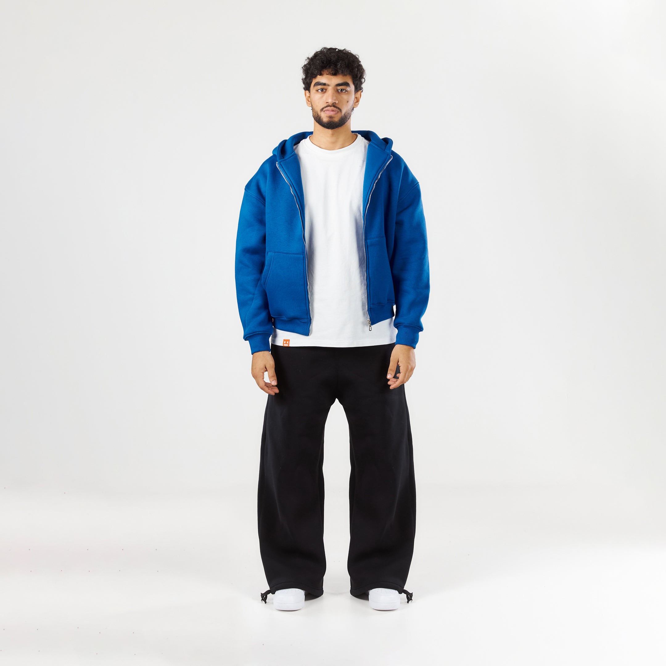 Premium Royal Blue Zip-Up Hoodie – Glitch Goods